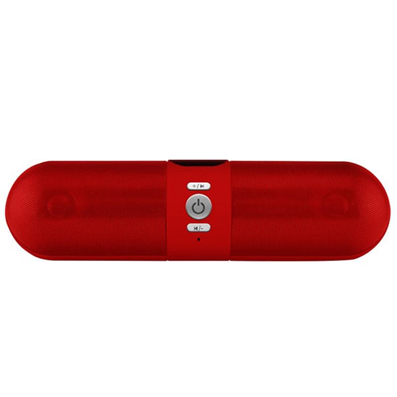 Portable Premium Stereo Bluetooth Wireless Speaker - Red | Reverb