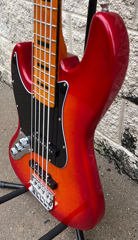GAMMA Custom Bass Guitar JL522-01, 5-String Left Handed Alpha | Reverb