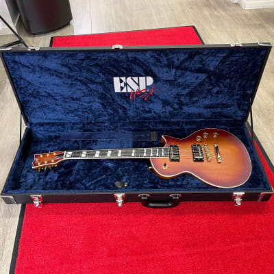 ESP USA Eclipse Open Grain Satin Amber Cherry | Reverb Australia