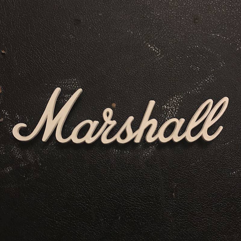 Marshall JMP 4x12 / 2x12 / head 11" script Logo 1977 | Reverb