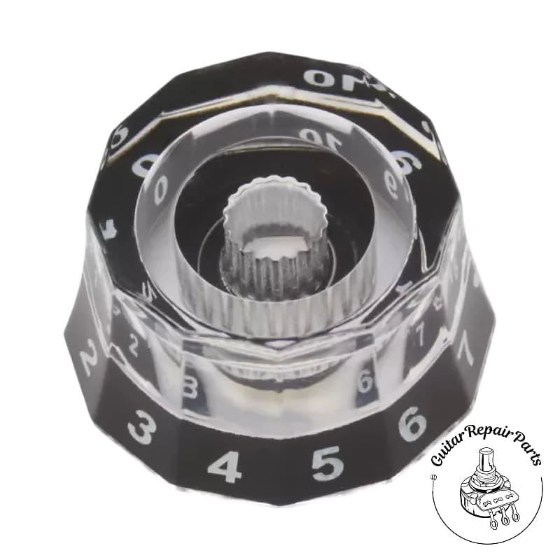 Plastic PRS Style Lampshade Speed Knob, Fits Course-Splined | Reverb