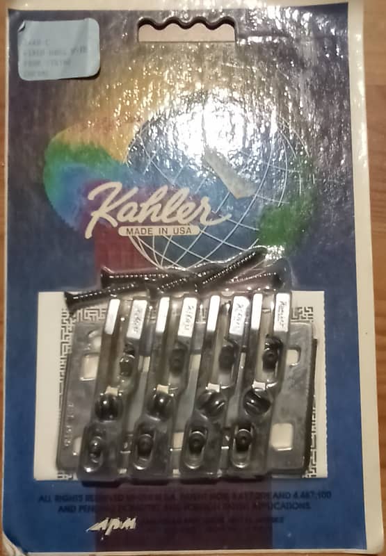 Kahler bass bridge 2440 1980 - Bright Chrome | Reverb