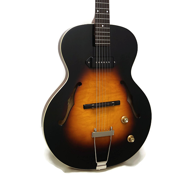 The Loar LH-301T Thinbody Archtop P-90 Hollowbody Electric | Reverb