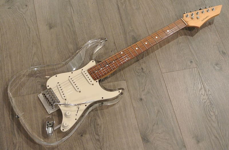 2000's Galveston Acrylic / Plexiglass Strat Style Guitar - | Reverb