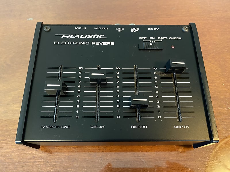 Realistic Electronic Reverb 32-1110A (1990) Black | Reverb