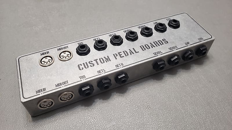 custom stereo junction box/ pedalboard patch bay 2023 - | Reverb