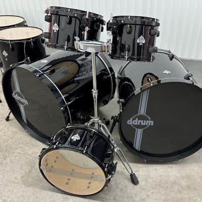 ddrum 7Pc Drum Set Double Bass Shell Pack Diablo 2014 Black / | Reverb