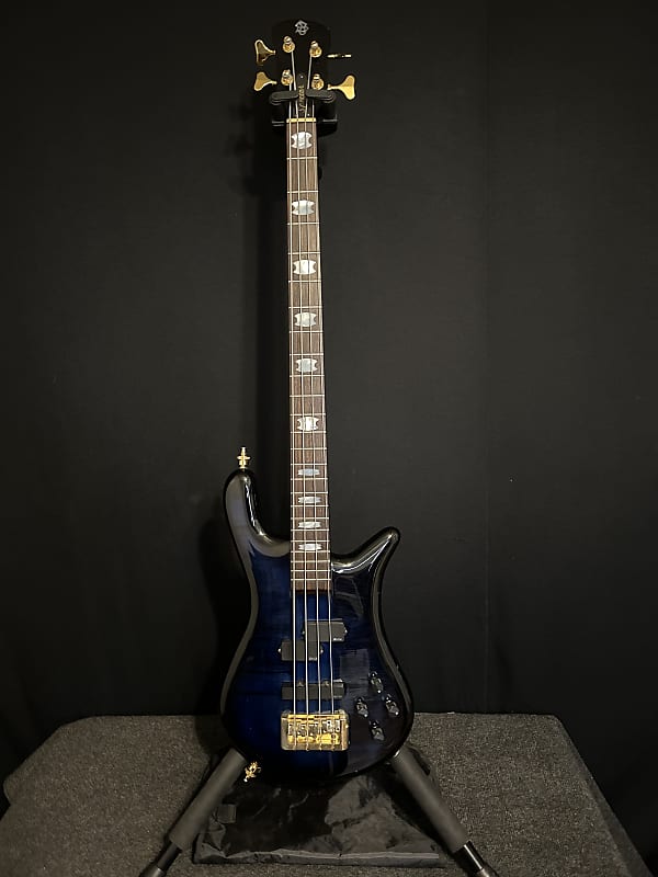 Spector Euro 4 Blue Burst Neck Thru 4-String Bass | Reverb