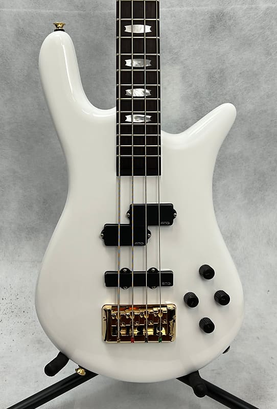 Spector Euro 4 Classic Bass Guitar - Solid White | Reverb