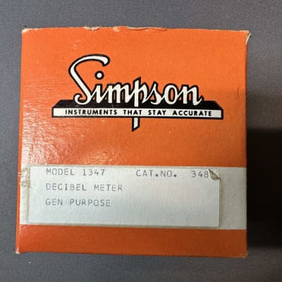 Simpson VU meter Model 1347 | Reverb
