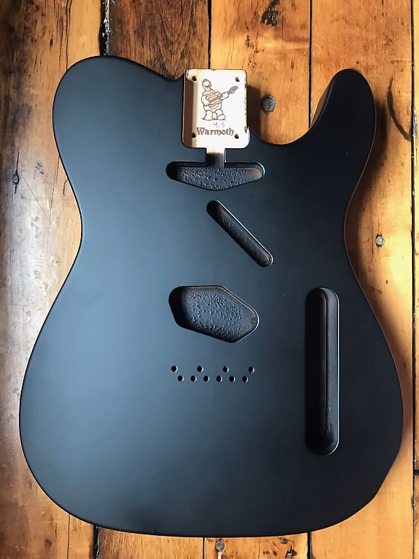 Warmoth Vintage Tele Telecaster Body 2021 Black Satin 4.3 lbs | Reverb