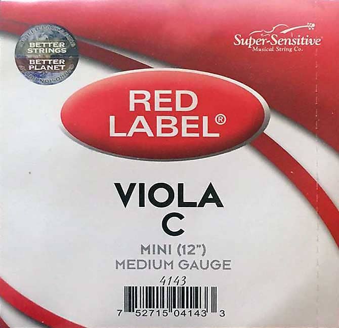 Super Sensitive Red Label 4143 Viola C String Mini 12" | Reverb