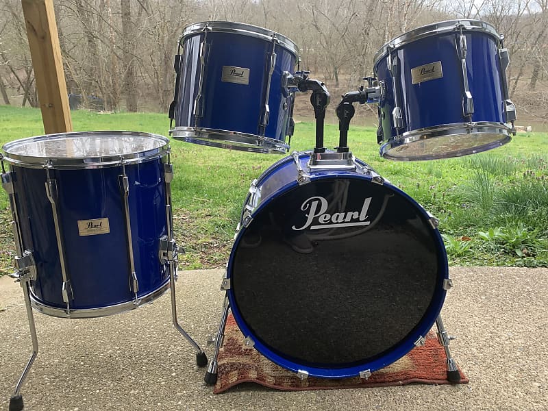 Pearl Session Elite 1990’s Pacific Blue Lacquer | Reverb