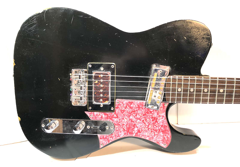 Funky coodercaster tele with a teisco goldfoil and P90 pickup | Reverb
