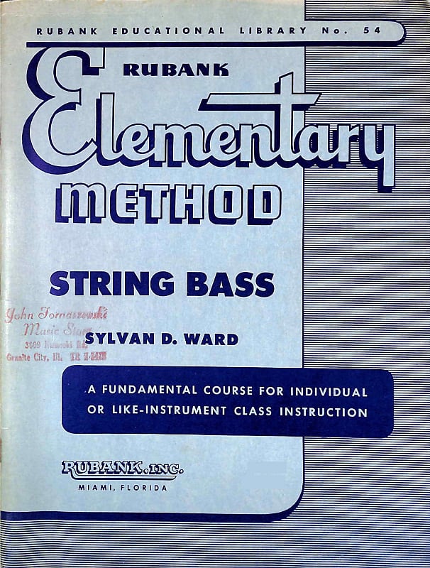Rubank Elementary Method - String Bass Book | Reverb