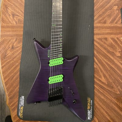 Kiesel Type X Headless 7-String - Translucent Purple | Reverb