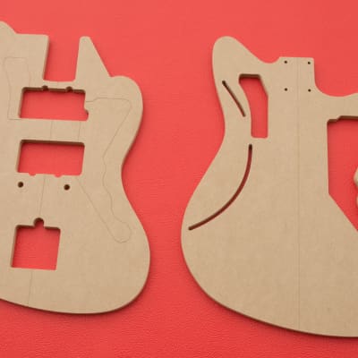 Jazzmaster Body Router Template CNC Luthier Tools 1/2" MDF | Reverb
