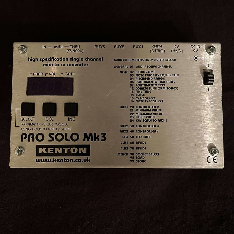 Kenton Pro Solo Mk3 MIDI to CV Converter Silver/metallic | Reverb