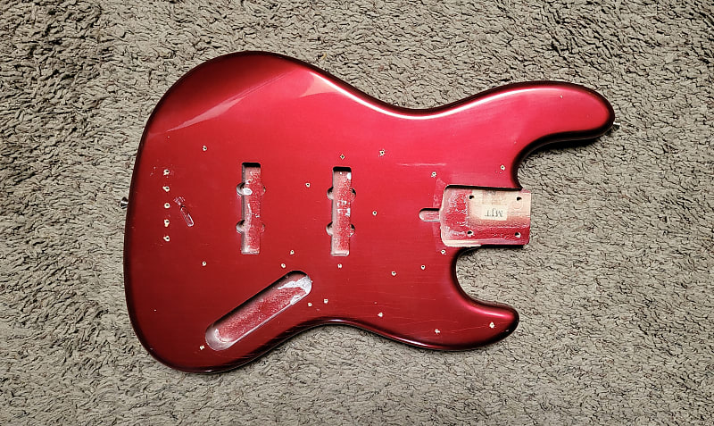 Relic MJT ‘60s Jazz Bass Body - Candy Apple Red Nitro - Fits | Reverb