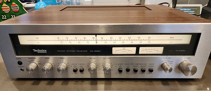 Technics FM/AM Stereo Receiver SA-5550 Mid-70s - Walnut | Reverb