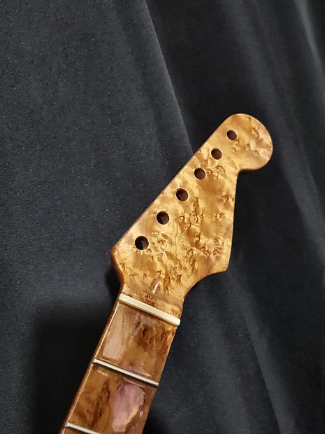 Master Grade Roasted Birdseye maple one piece Strat neck | Reverb