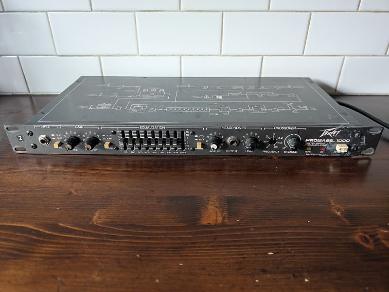 Peavey Probass 1000 Bass Guitar preamp rack mount | Reverb