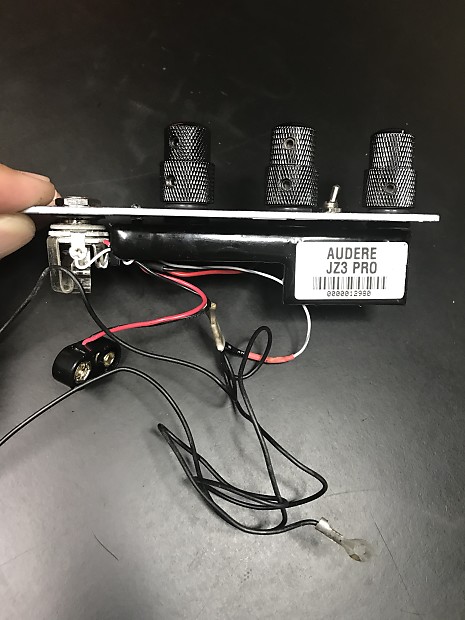 Audere JZ3 Pro 4 band preamp with Jazz Plate | Reverb