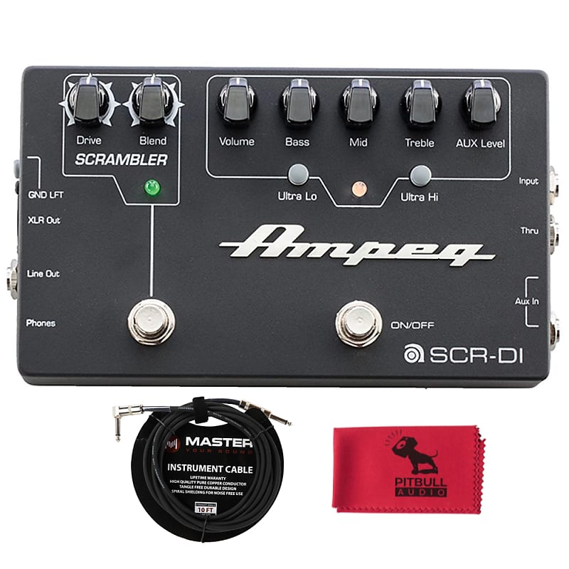 Ampeg SCR-DI Bass Preamp Pedal with Scrambler Overdrive w/ | Reverb