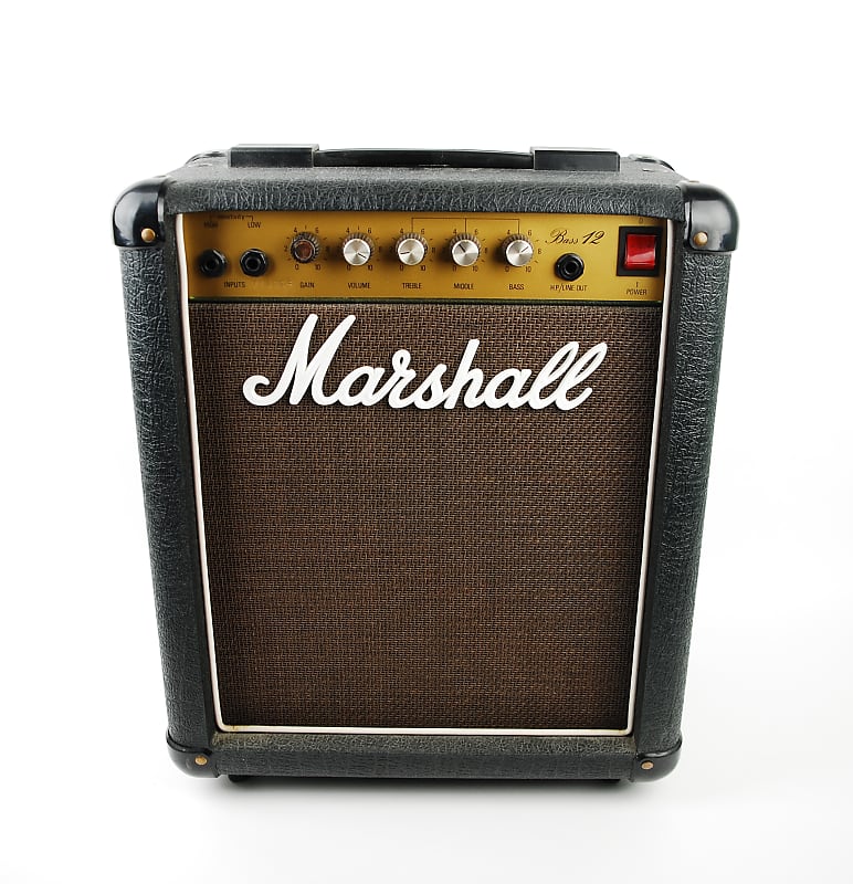 Marshall Bass 12 5501 1985 - Black Tolex - Solid State Combo | Reverb