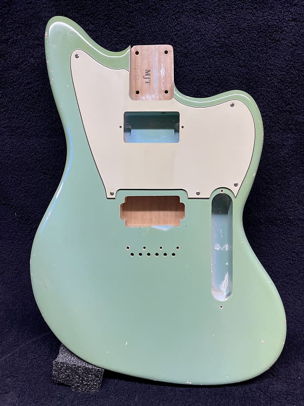 MJT Telemaster Jazzcaster HH Sonic Blue w/Pickguard and | Reverb