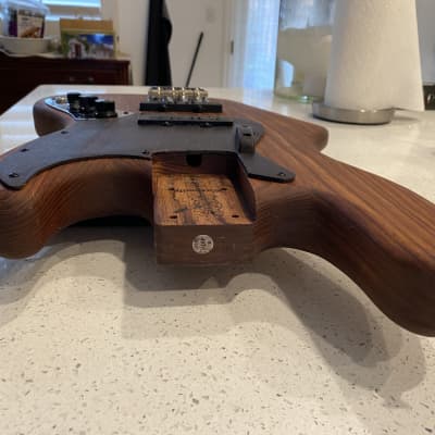 Warmoth Jazz Bass Loaded Body - Roasted Swamp Ash LIGHT | Reverb