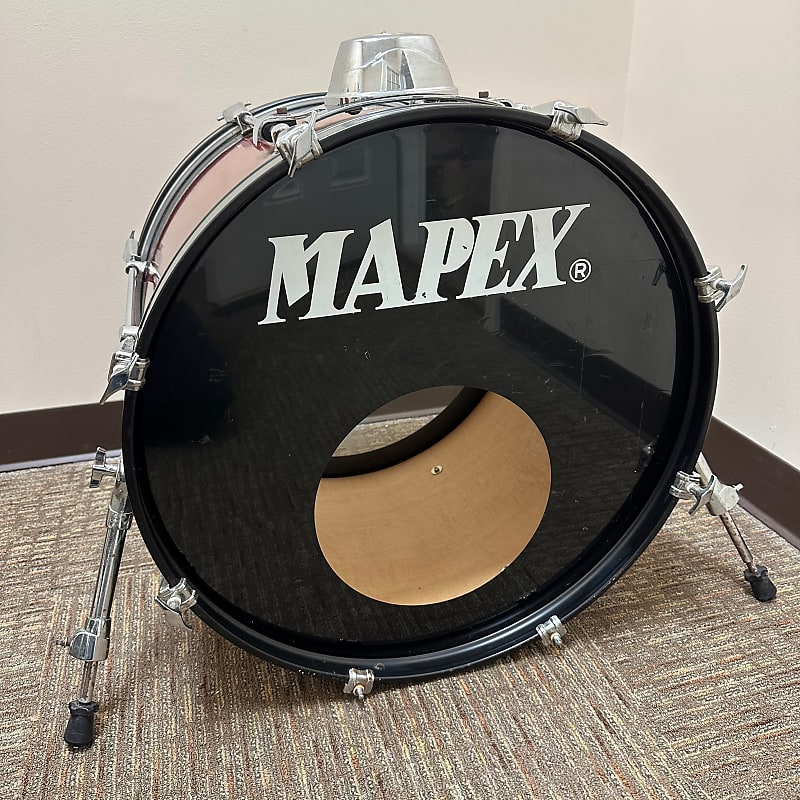 Mapex Mars Pro Series Bass Kick Drum 22x18 Red Burst Finish | Reverb