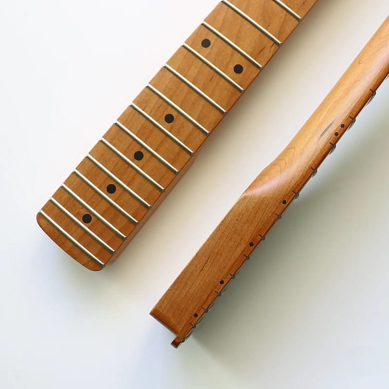 DIY Nitro Satin Finished Roasted Canadian Maple ST Guitar | Reverb