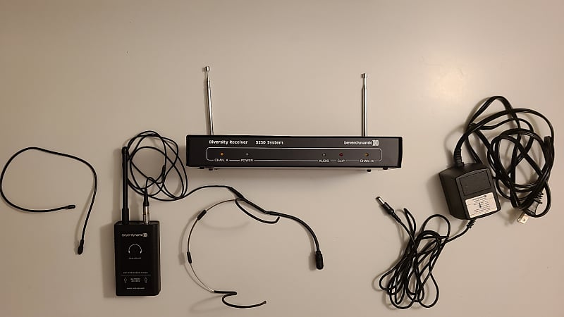 Beyerdynamic NE250 S250 system w/ Headset Microphone 1990s | Reverb