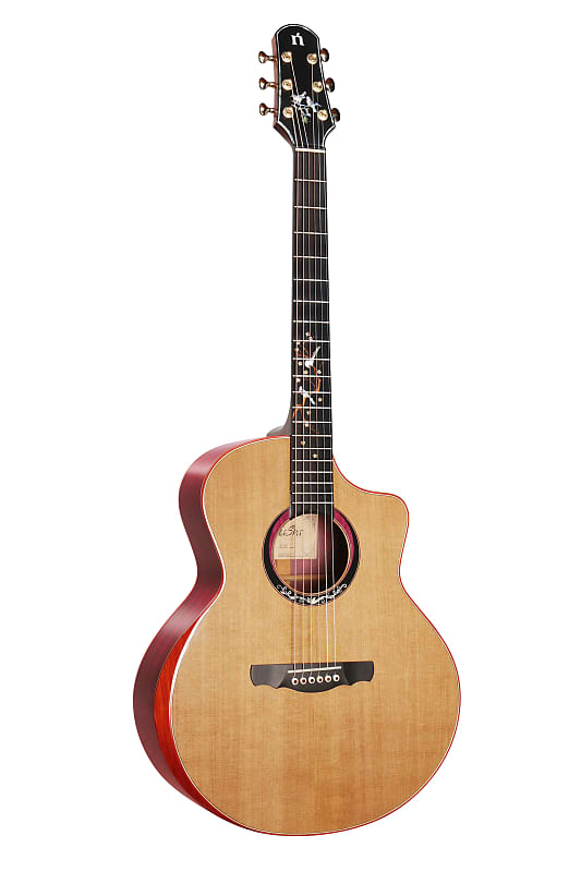 Natasha JC30 (Cedar) - Canadian Cedar and Purpleheart | Reverb