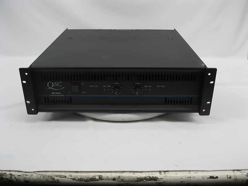 QSC MX3000A Stereo Power Amplifier Amp 1200W Per Channel #448 | Reverb