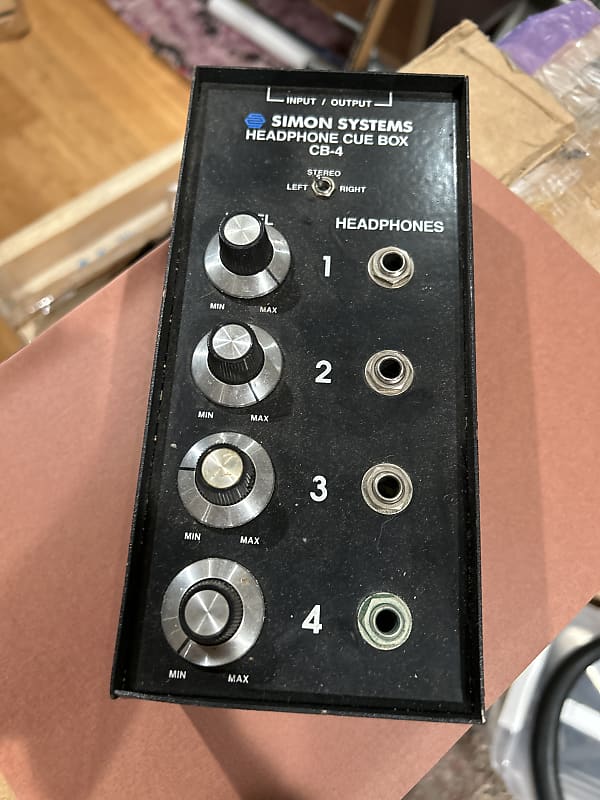 Simon Systems Headphone cue box CB-4 Mid-90’s - Black | Reverb