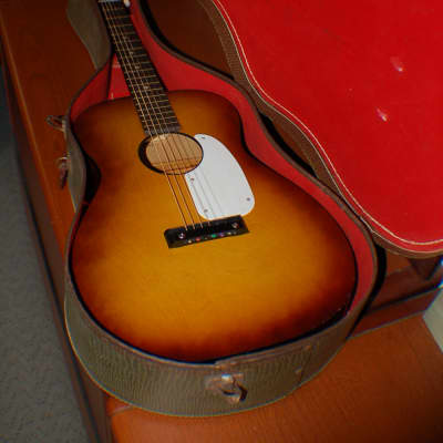 1966 Harmony Stella H150 Parlor Student 3/4 Guitar Pro Setup | Reverb