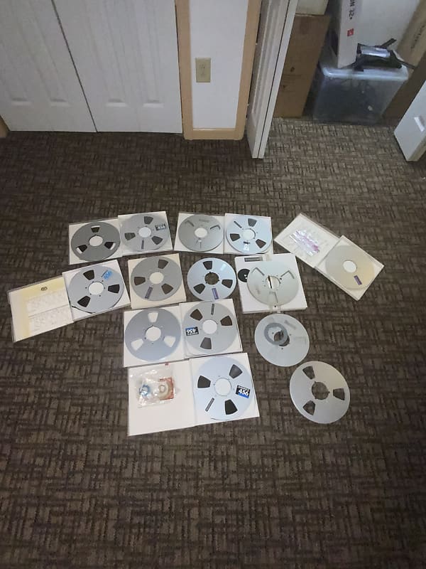 Ampex 456 Huge Lot 14 Reels (1/4 inch reel to reel tape) | Reverb