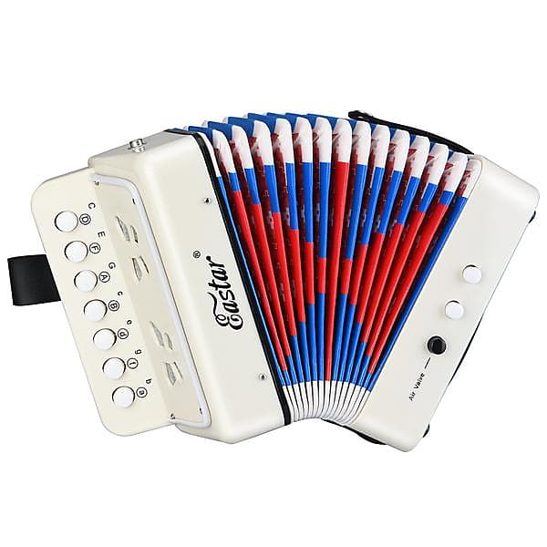 10 Keys Kids Accordion Best Gift For Child White Color | Reverb