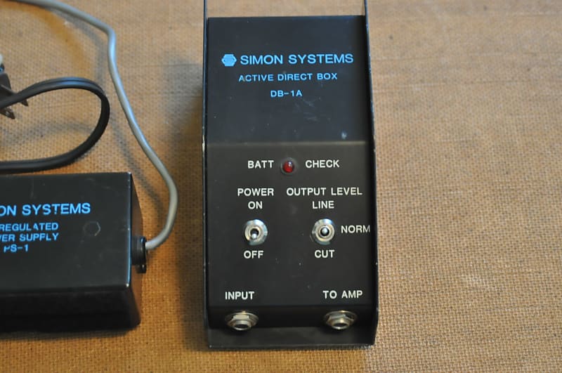 Simon Systems DB-1A Active Direct Box with PSU - 18 volt | Reverb
