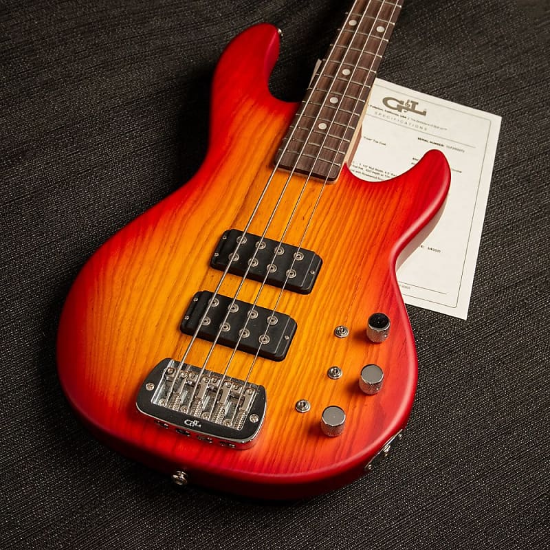 USED G&L L-2000 Cherry Burst Frost 2020 Swamp Ash | Reverb
