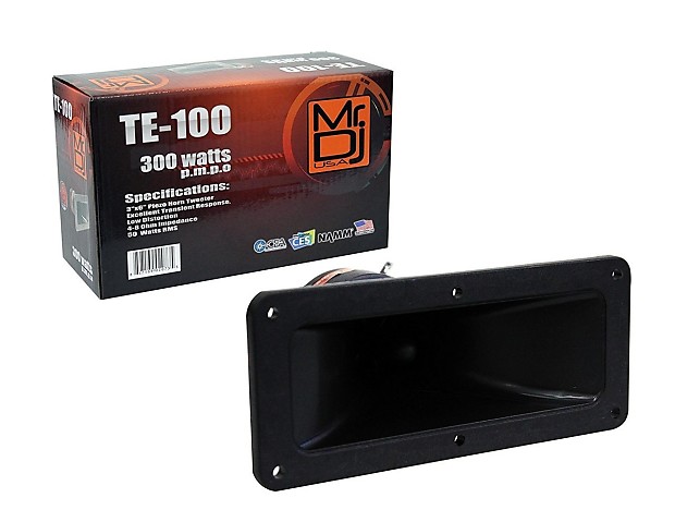 MR DJ TE-100 3"x6" 300 Watts Piezo Horn Tweeter | Reverb