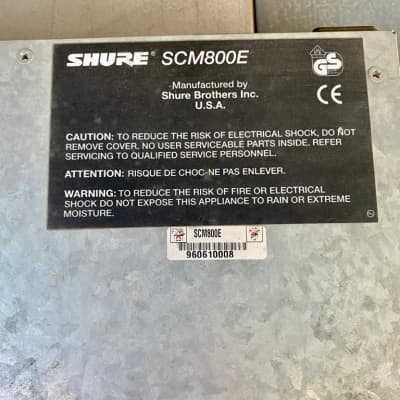 Shure SCM800 8-Channel Mic/Line Level Mixer | Reverb