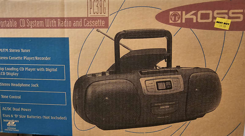 Koss PC38G Portable CD System With Radio and Cassette in | Reverb