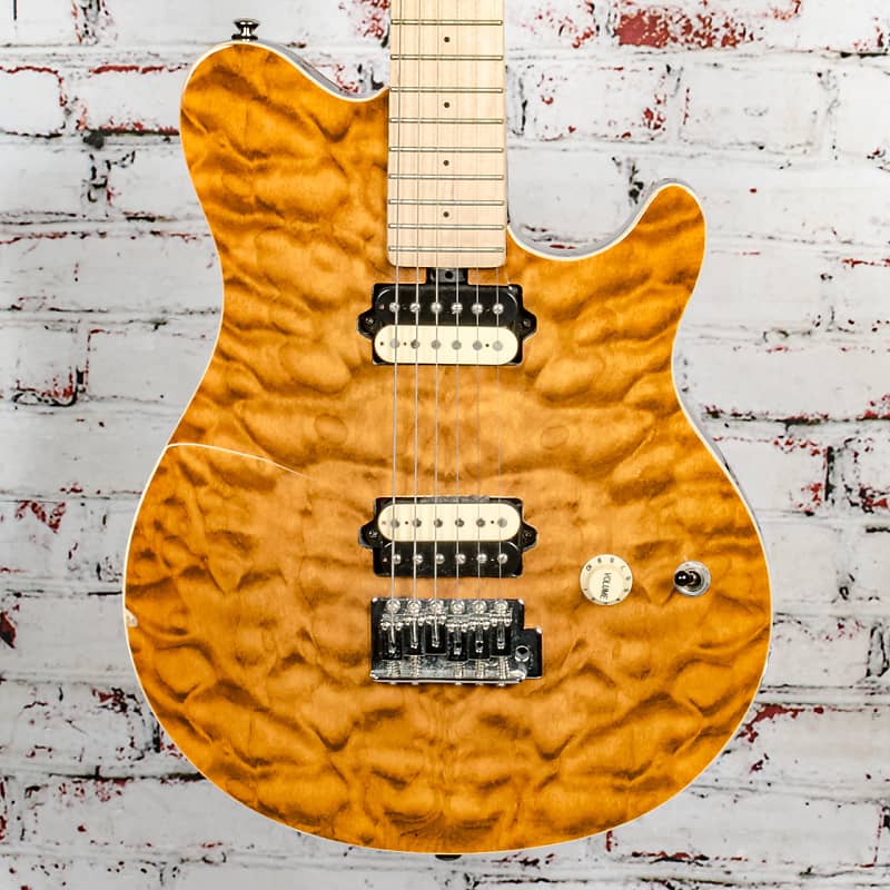 OLP - MM1 Electric Guitar, Orange QM - x0649 - USED | Reverb