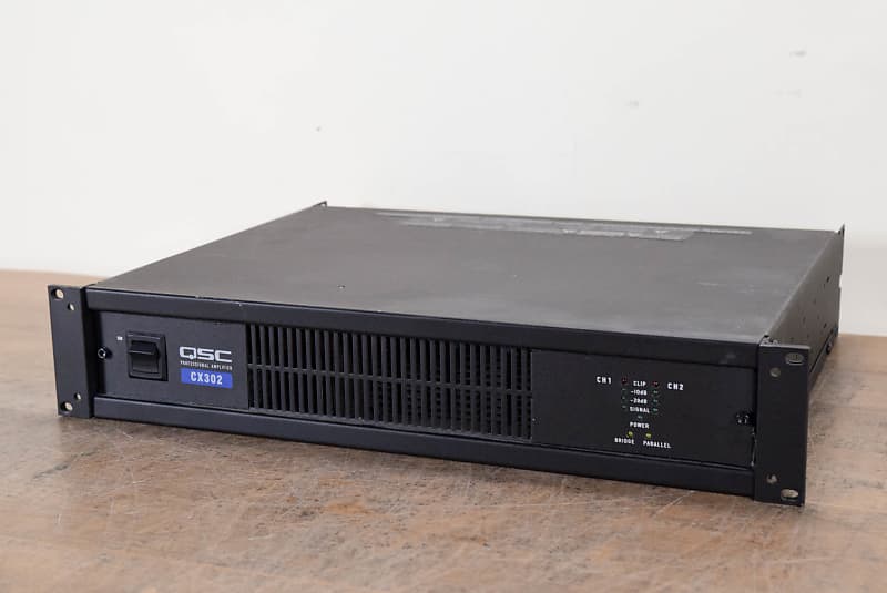 QSC CX302 Two-Channel Power Amplifier (church owned) CG00SX1 | Reverb
