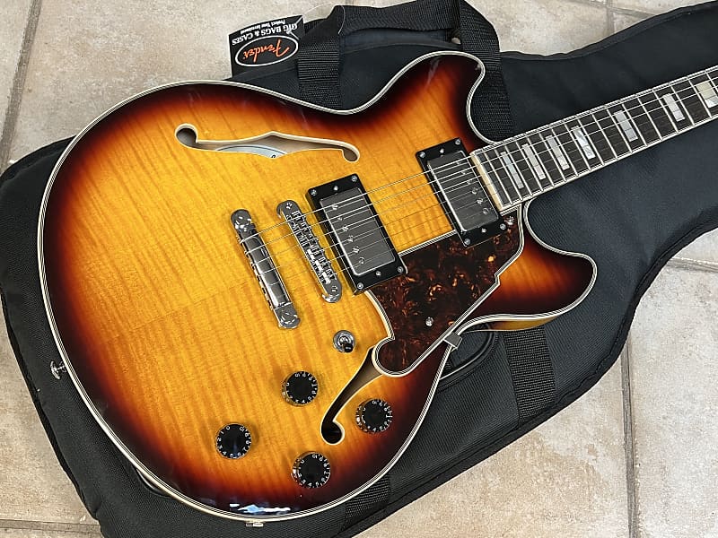 2022 D'Angelico Premier DC Mini XT Sunburst Flamed Maple | Reverb
