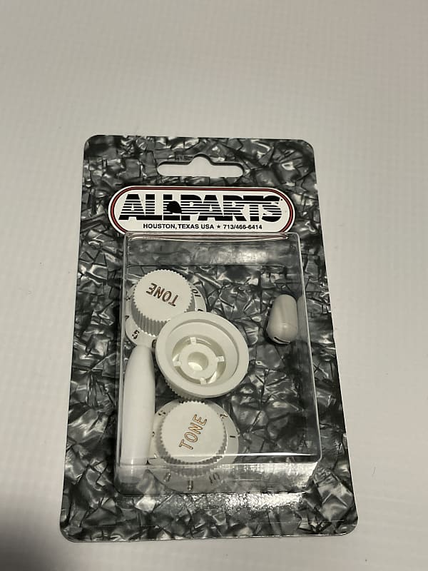 NEW - Allparts Complete Knob Set for Stratocaster Strat | Reverb UK