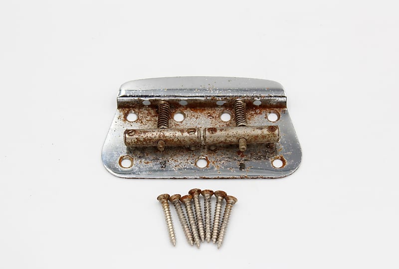 1978 Vintage Fender Musicmaster Bass Bridge Chrome USA 1970s | Reverb